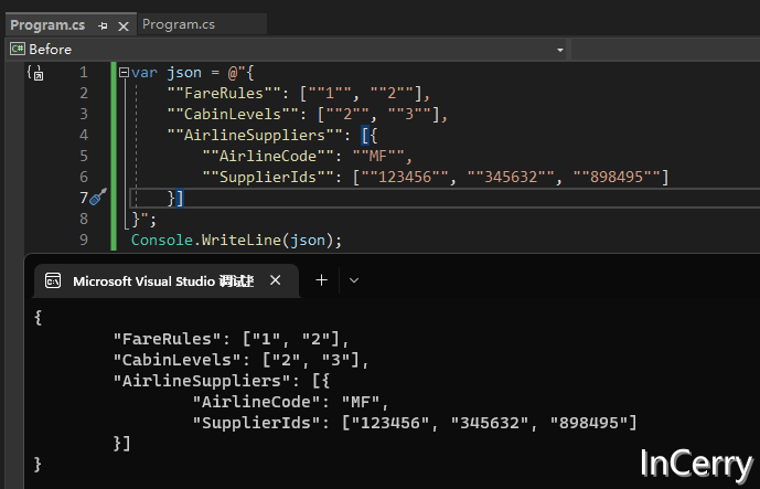 C#11之原始字符串 - InCerry - 博客园
