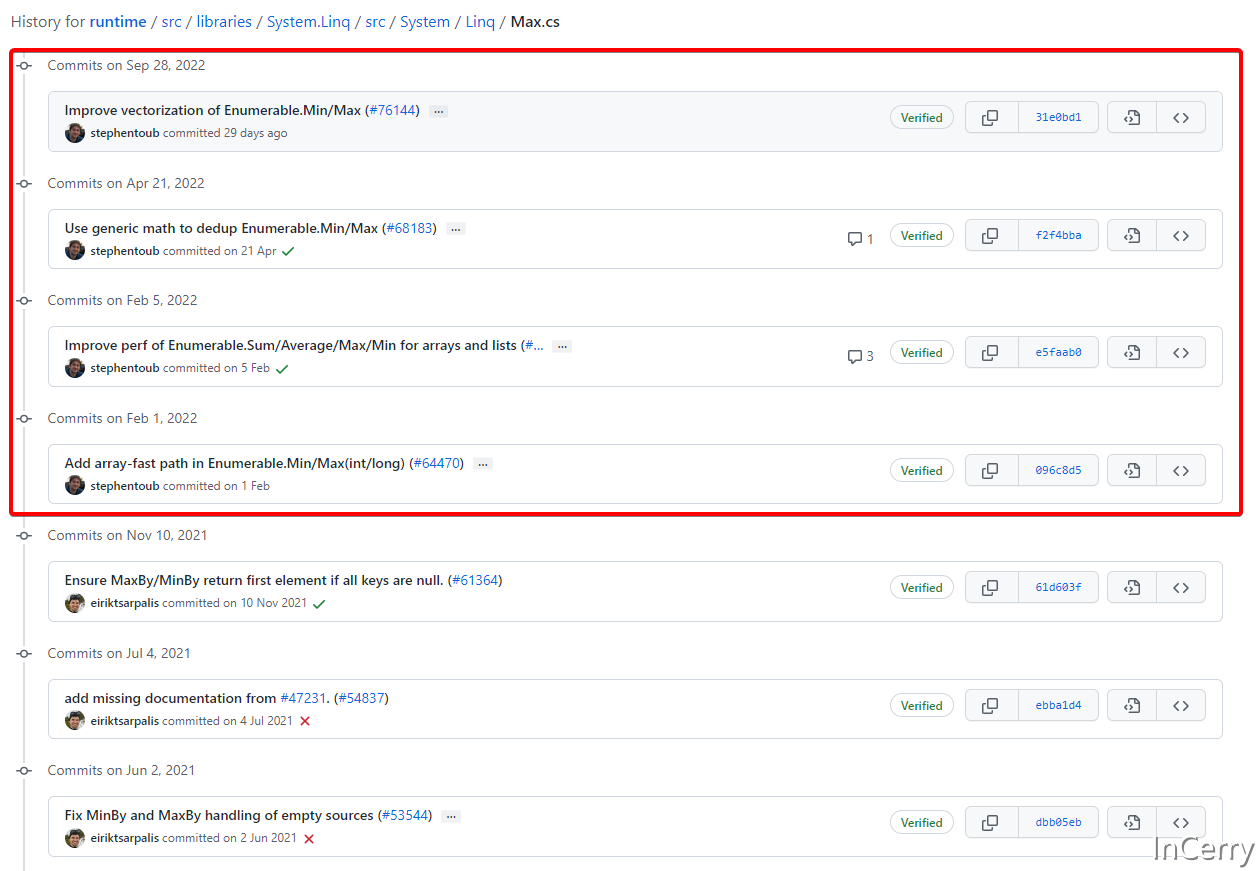 是什么让.NET7的Min和Max方法性能暴增了45倍？ - InCerry - 博客园